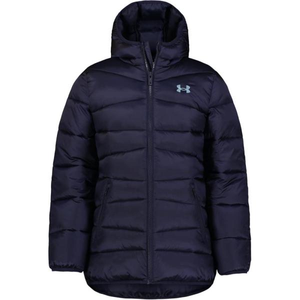 Under Armour Girls’ Quilted Puffer Jacket, Front Pockets & Hooded Back ...